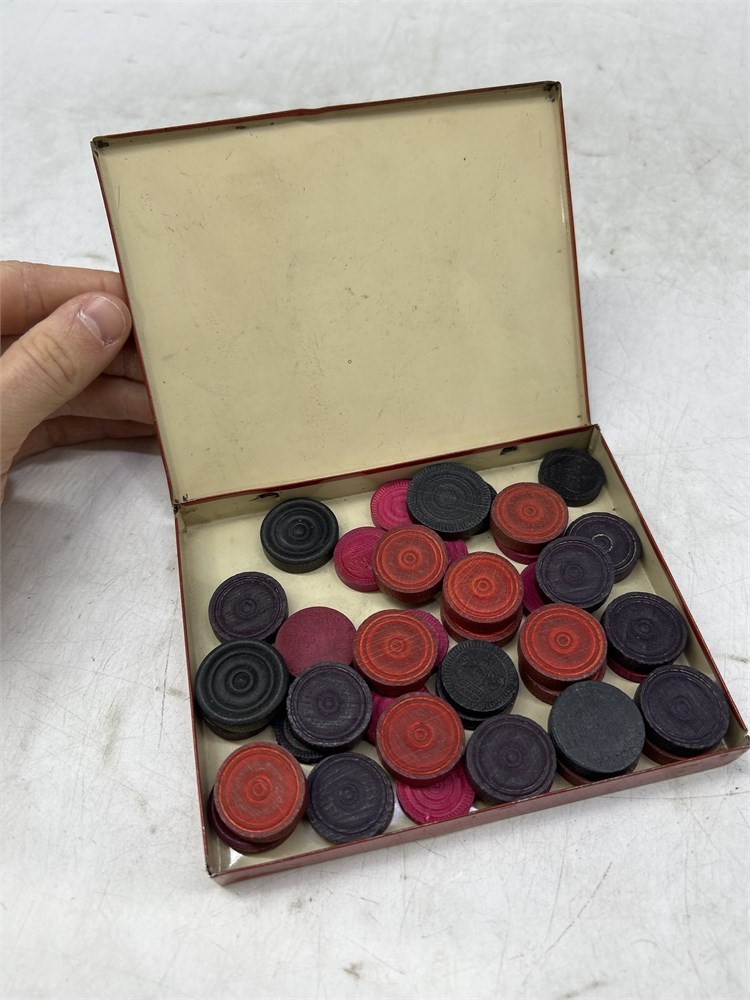 Urban Auctions - EARLY RARE TIN LITHE PINOCCHIO COLOR BOX SET (6” wide)
