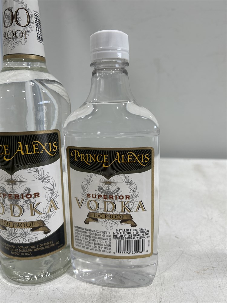 Urban Auctions - 2 SEALED BOTTLES OF PRINCE ALEXIS VODKA