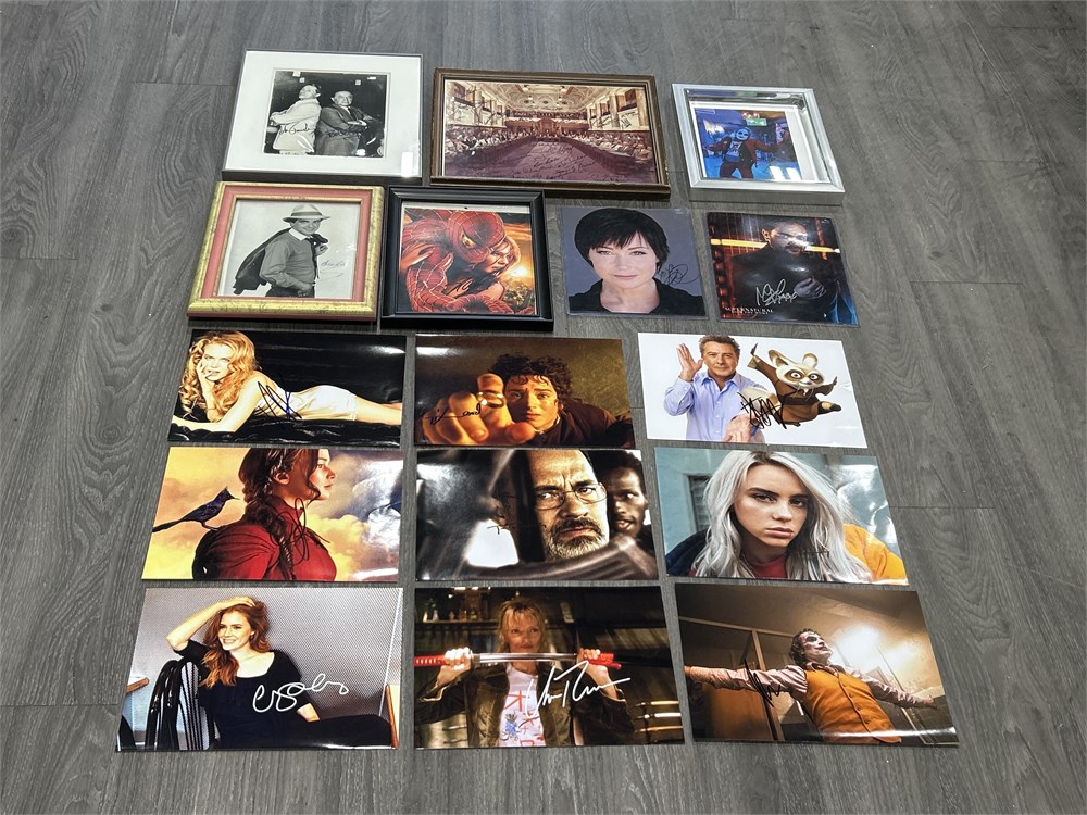 Urban Auctions - 16PCS AUTOGRAPHED ACTOR / ACTRESS PHOTOS