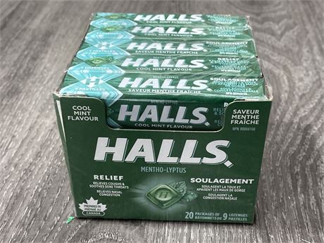 Urban Auctions - (20 NEW) PACKETS OF HALLS (9 LOZENGES PER PACKET) EXP ...