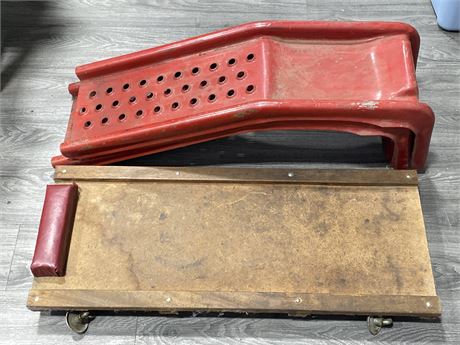 Urban Auctions - PAIR OF HEAVY DUTY METAL CAR RAMPS + VINTAGE MECHANICS ...