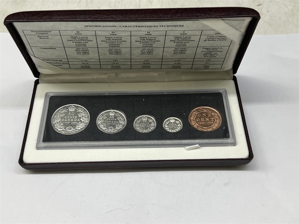 Urban Auctions - ROYAL CANADIAN PROOF SET 1908-1998