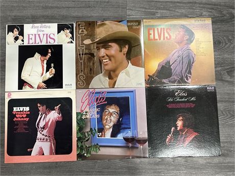 Urban Auctions - 6 MISC ELVIS PRESLEY RECORDS - EXCELLENT (E)