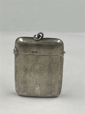 Urban Auctions - VERY NICE STERLING SILVER HALLMARKED MATCHBOX
