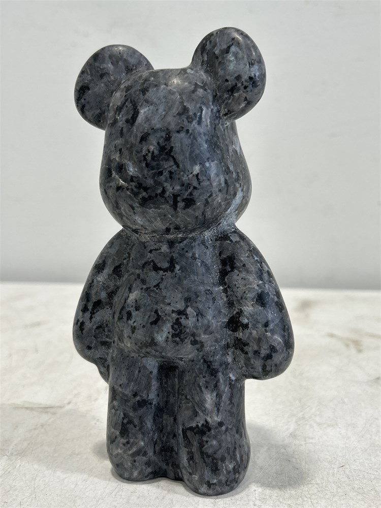 Urban Auctions - 8” SOLID MARBLE BEARBRICK STYLE FIGURE