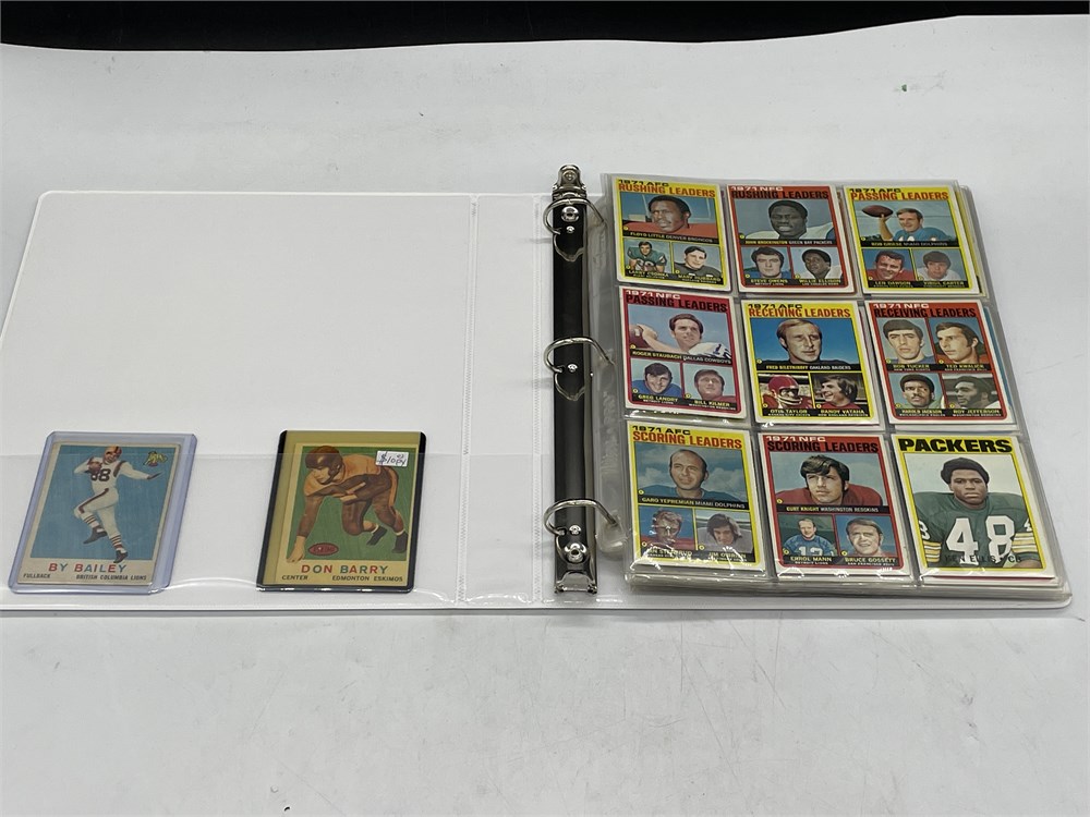 Urban Auctions - (102) EARLY 70’s NFL & CFL CARDS IN BINDER