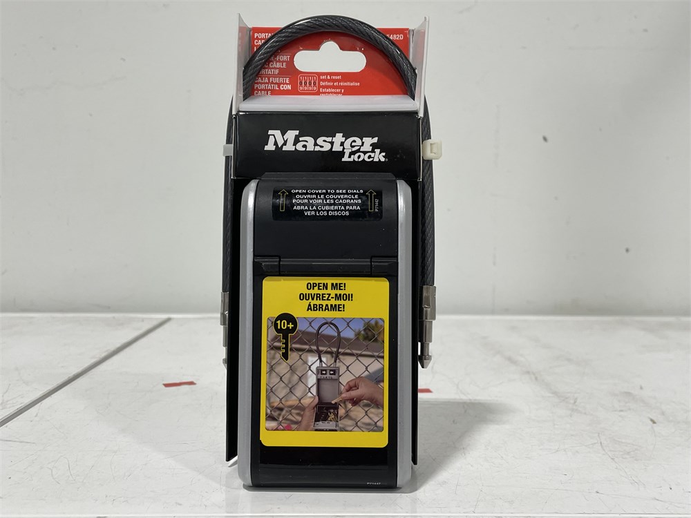 Urban Auctions - (NEW) MASTER LOCK PORTABLE CABLE LOCK BOX