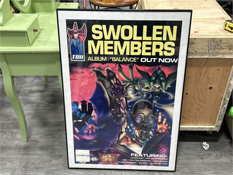 Urban Auctions - SWOLLEN MEMBERS FRAMED POSTER (28”x40”)