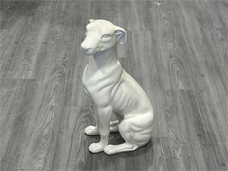 Urban Auctions - LARGE CERAMIC DOG STATUE (25” tall)