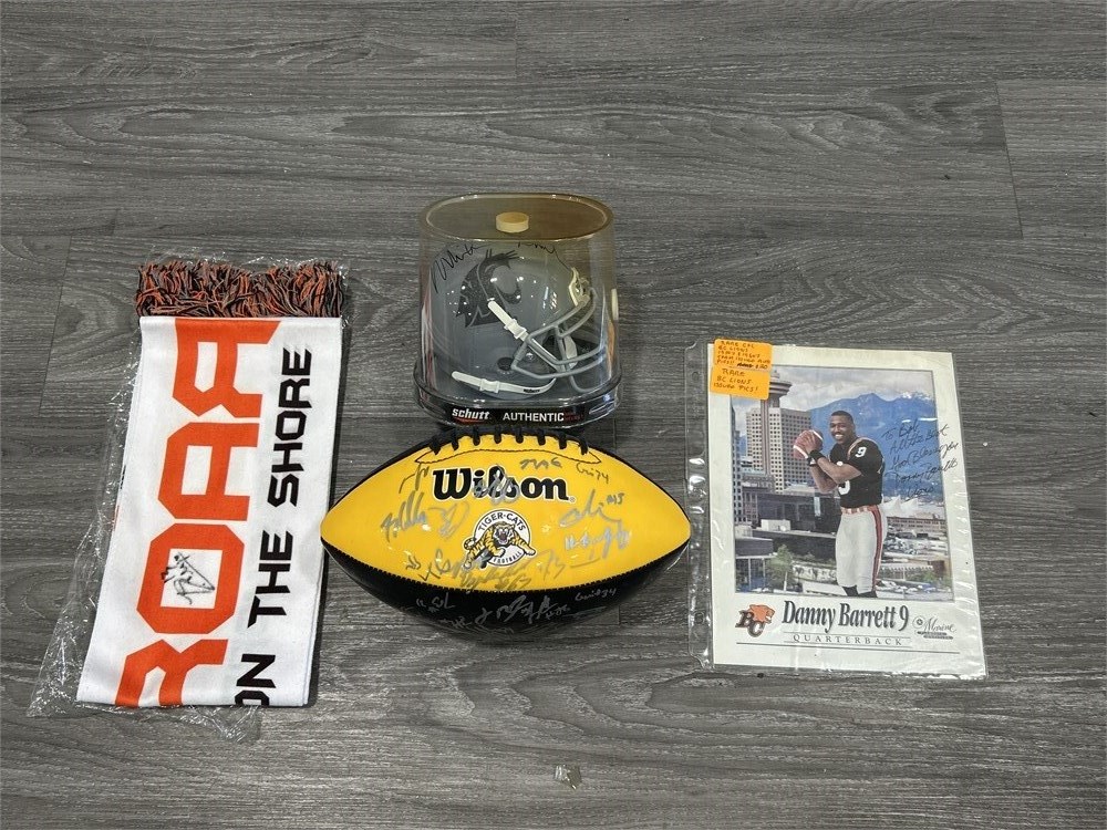 Urban Auctions - 4 FOOTBALL / CFL AUTOGRAPHED MEMORABILIA - NO COAS