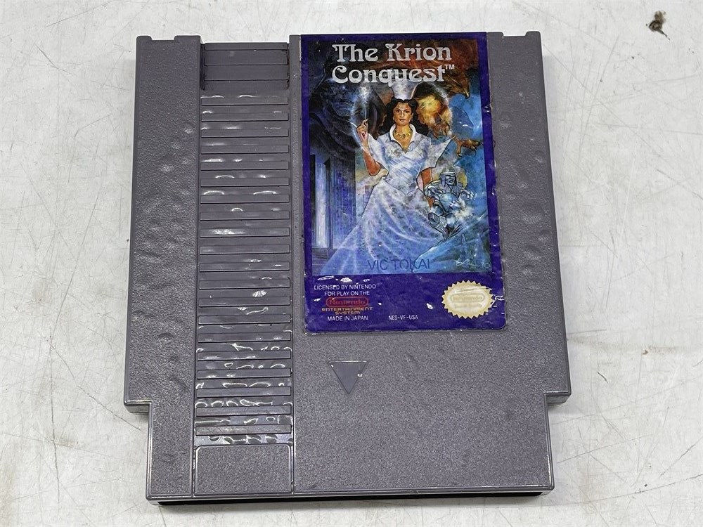 Urban Auctions - RARE THE KRION CONQUEST - NES - CARTRIDGE ONLY