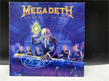 Urban Auctions - MEGADETH 1990 1ST UK PRESS - RUST IN PEACE - NEAR MINT ...