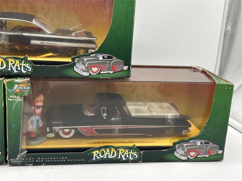 Urban Auctions - 3 VINTAGE JADA TOYS ROAD RATS 1:24 SCALE CHEVY DIECASTS
