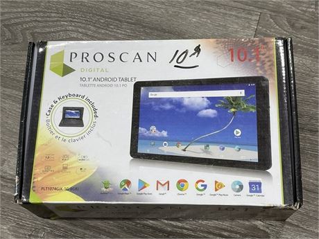 Urban Auctions - PROSCAN 10 QUAD CORE ANDROID 10.1” TABLET IN BOX