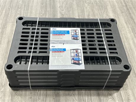 Urban Auctions - NEW BLUE HAWK 5 TIER SHELVING STORAGE UNIT - SPECS IN ...