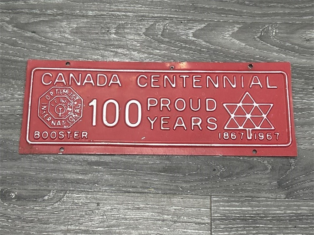 Urban Auctions - VINTAGE CANADIAN CENTENNIAL 1967 PLATE - 10” WIDE