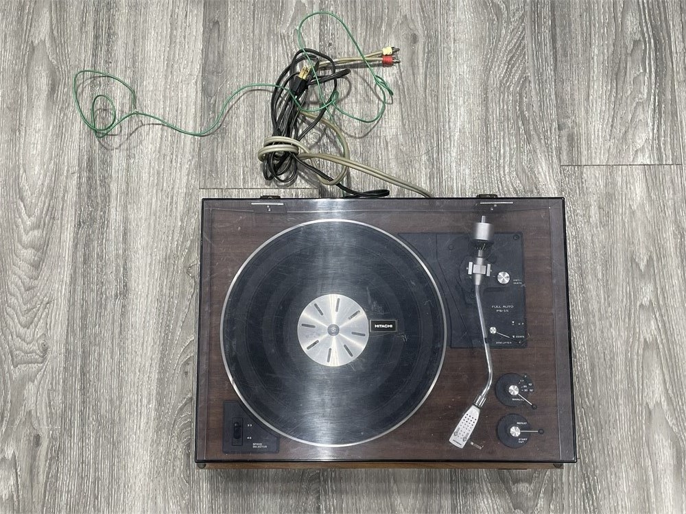 Urban Auctions - HITACHI RECORD PLAYER (18”x13”)
