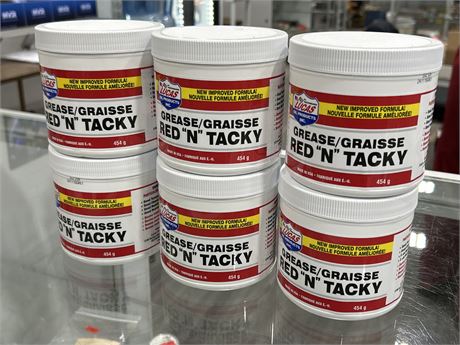 Urban Auctions - 6 NEW LUCAS RED N TACKY GREASE (454G / Ea)