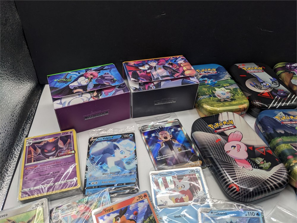 Urban Auctions - COLLECTION OF POKEMON MEMORBILLIA, CARDS & EMPTY TINS
