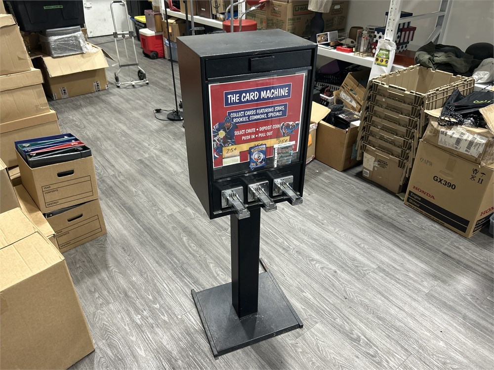Urban Auctions - 3 ROW CARD VENDING MACHINE (50” tall) - NO SHIPPING