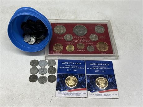 Urban Auctions - MISC U.S.A. COINS INCL: 1965 UNCIRCULATED COIN SET ...