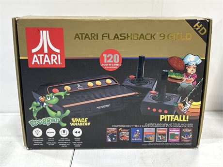 Urban Auctions - ATARI FLASHBACK 9 GOLD CONSOLE IN BOX