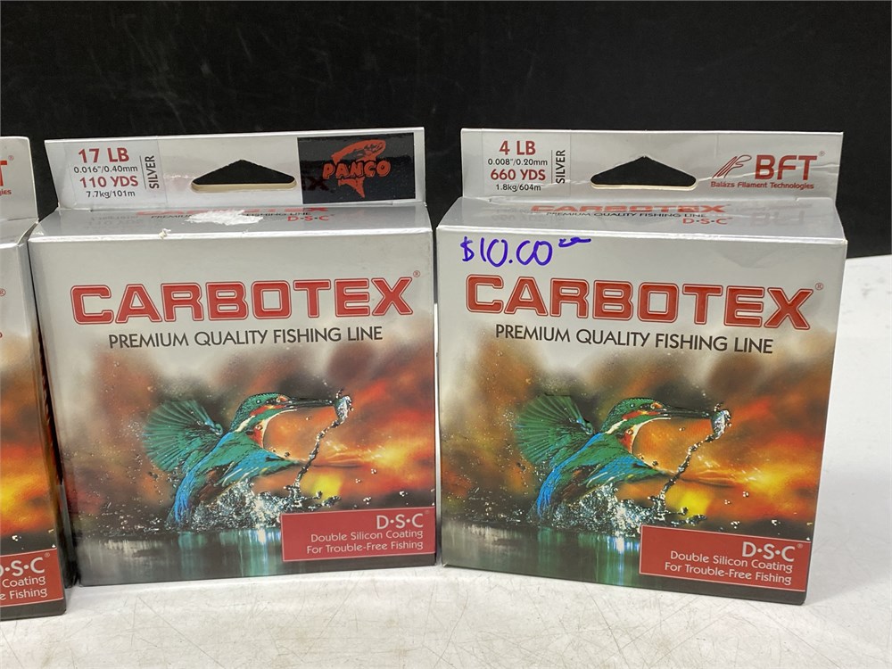 Urban Auctions - (4 NEW) CARBOTEX PREMIUM FISHING LINE - SEE PHOTOS FOR ...
