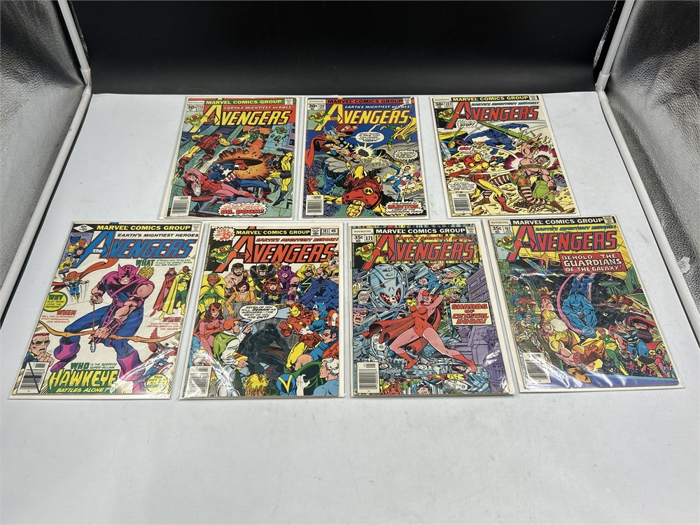 Urban Auctions - 7 VINTAGE AVENGERS COMICS