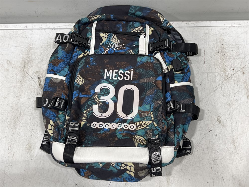 Urban Auctions - LIKE NEW BARCELONA MESSI BACKPACK SCHOOL BAG