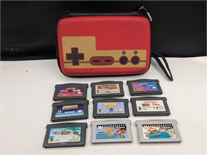 Urban Auctions - 9 GAMEBOY ADVANCE GAMES WITH CASE
