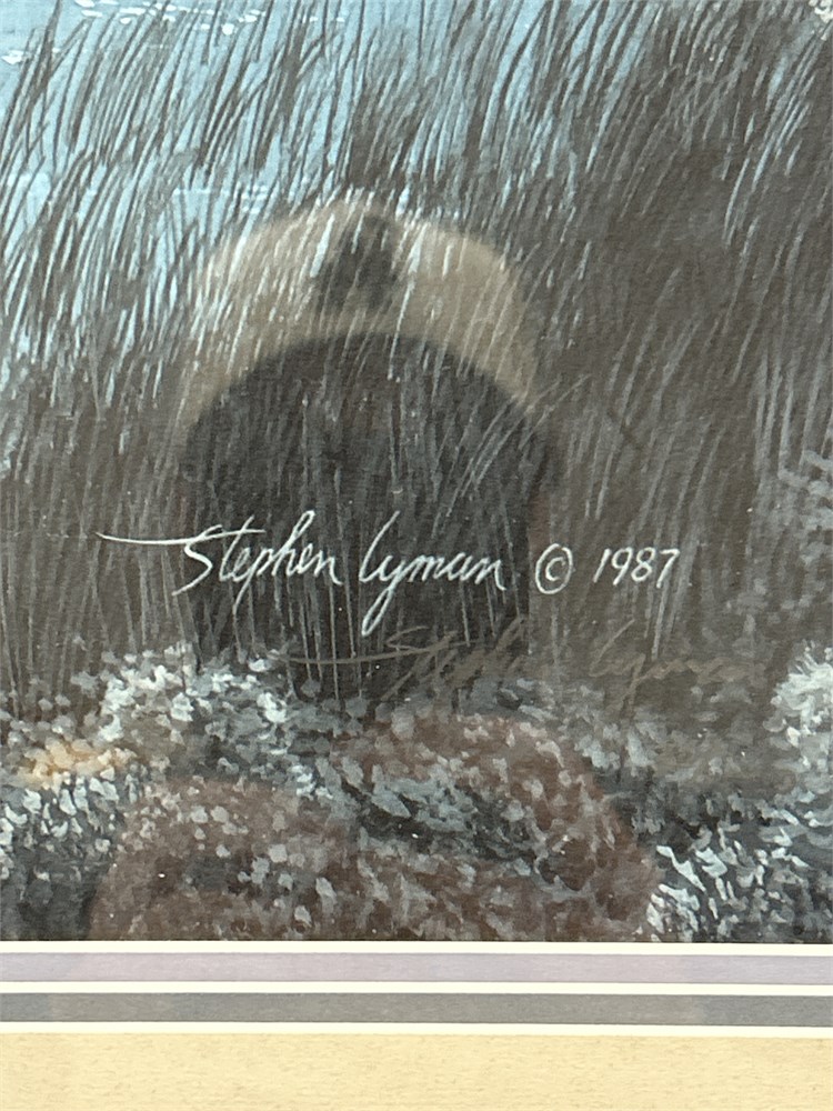 Urban Auctions - LARGE STEPHEN LYMAN FRAMED PRINT (40”x33”)