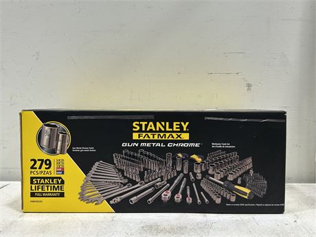 Urban Auctions - NEW 279PC STANLEY FATMAX GUN METAL CHROME MECHANICS ...