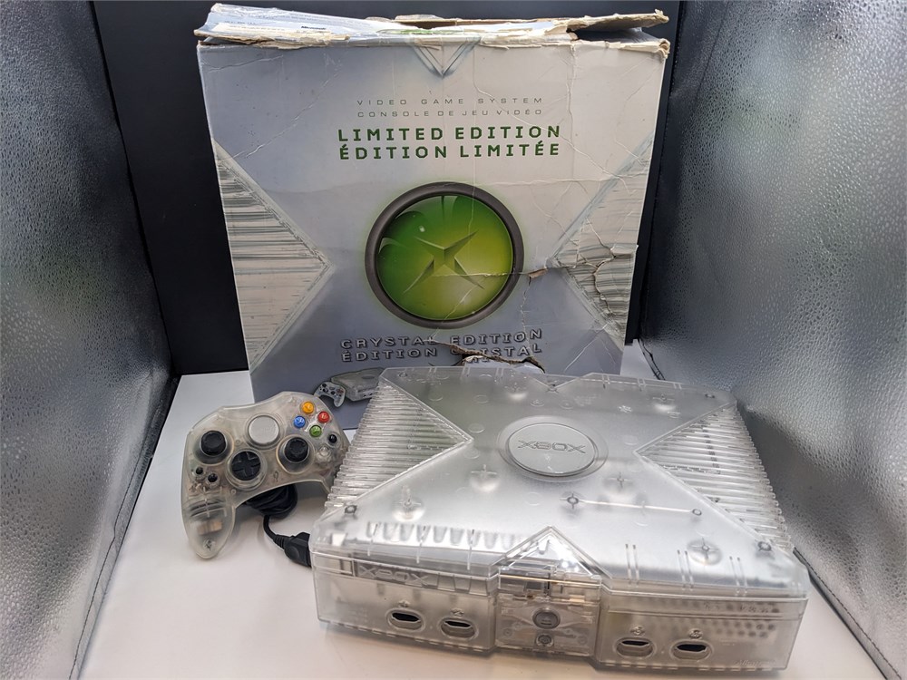 Urban Auctions - RARE - CRYSTAL EDITION XBOX CONSOLE WITH BOX - TESTED ...