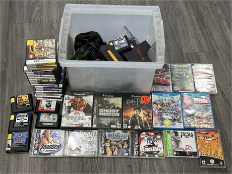 Urban Auctions - BIN OF MISC VIDEO GAMES & ACCESSORIES