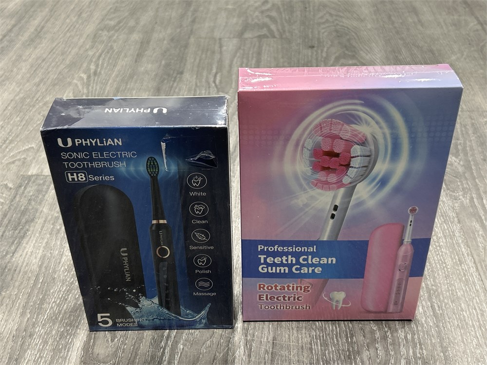 Urban Auctions - 2 NEW HIS & HERS ELECTRIC TOOTH BRUSHES