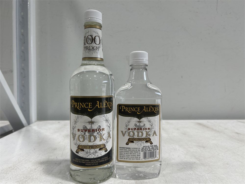 Urban Auctions - 2 SEALED BOTTLES OF PRINCE ALEXIS VODKA