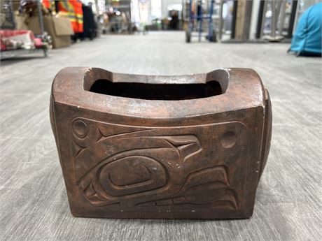 Urban Auctions - CONCRETE FIRST NATIONS PLANTER - 10”x9”x7”