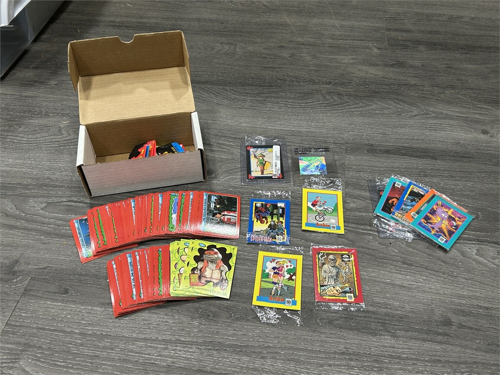Urban Auctions - LOT OF VINTAGE COLLECTABLE CARTOON/GAME CARDS