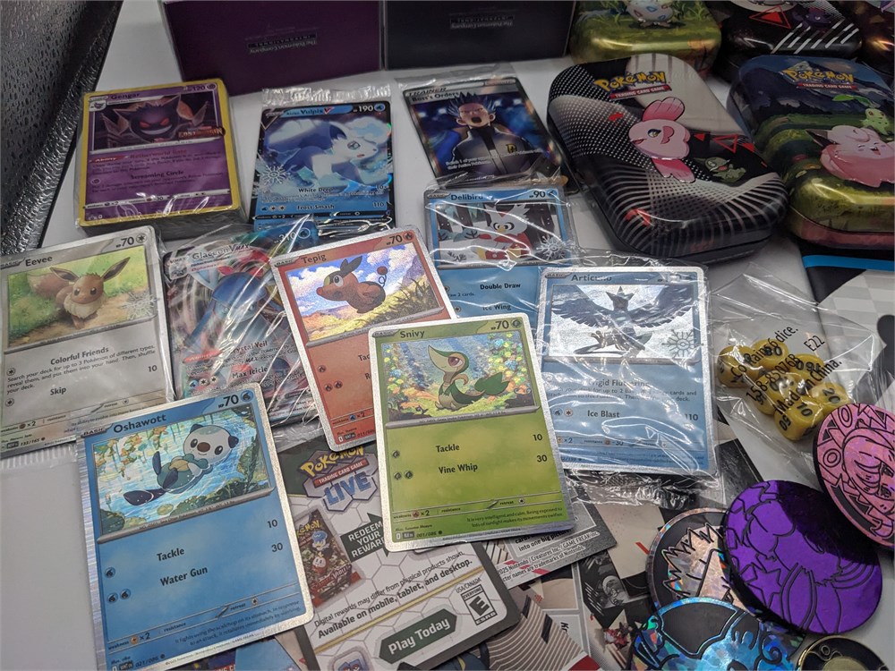 Urban Auctions - COLLECTION OF POKEMON MEMORBILLIA, CARDS & EMPTY TINS