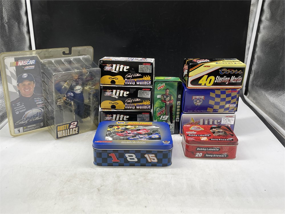 Urban Auctions - 10 MISC NASCAR COLLECTABLES IN BOXES