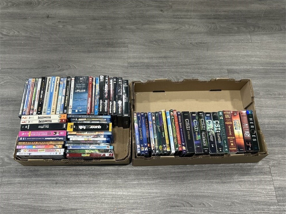 Urban Auctions - 2 FLATS OF DVDS / DVD BOX SETS