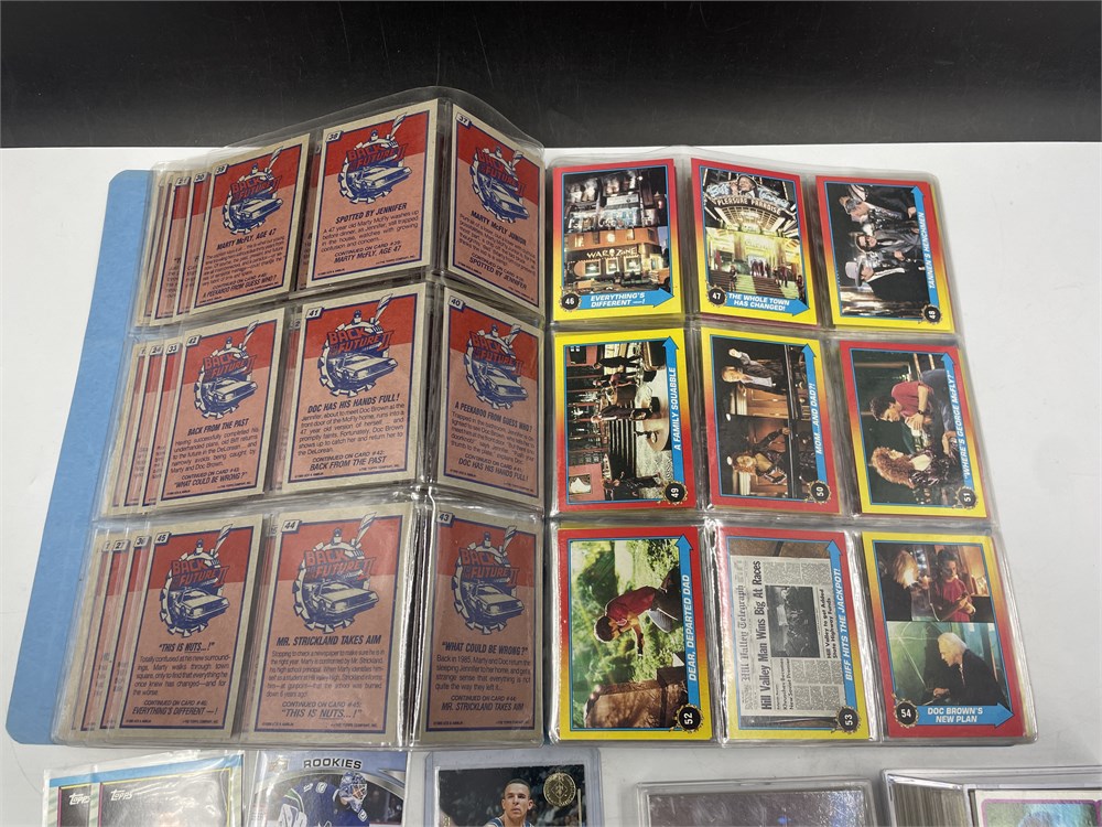 Urban Auctions - LOT OF SPORTS CARDS, FULL SET OF BTTF CARDS, FRAMED ...