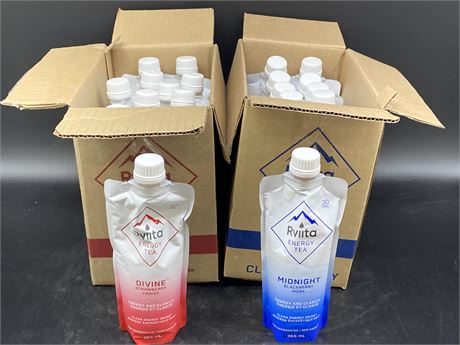 Urban Auctions - (20 NEW) RVIITA ENERGY TEA - 355ml EACH - EXP SEE PHOTOS