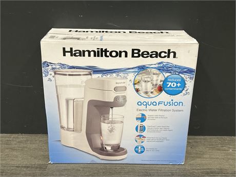 Urban Auctions - NEW HAMILTON BEACH ELECTRIC WATER FILTRATION SYSTEM