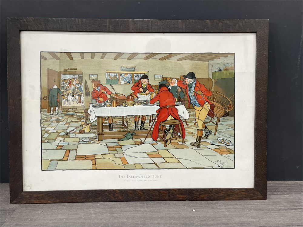 Urban Auctions - HIGH VALUE COLOURED LITHO BY WELL KNOWN BRITISH ARTIST ...