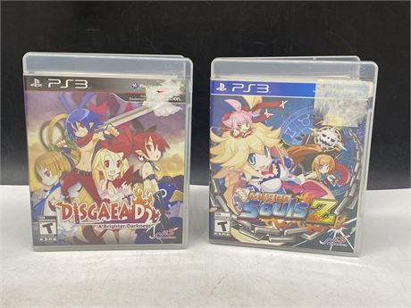 Urban Auctions - 2 PS3 GAMES - DISGAEA D2 & MUGEN SOULS Z
