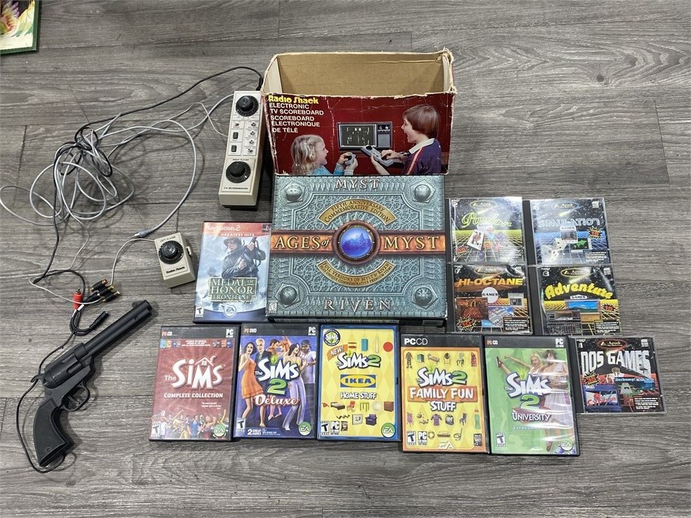 Urban Auctions - MISC VINTAGE PC GAMES & RADIOSHACK ELECTRONIC TV ...