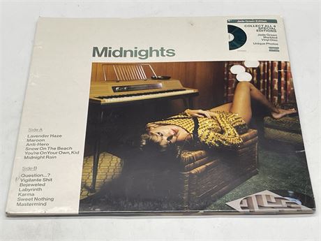 Urban Auctions - SEALED TAYLOR SWIFT - MIDNIGHTS - JADE GREEN VINYL ...