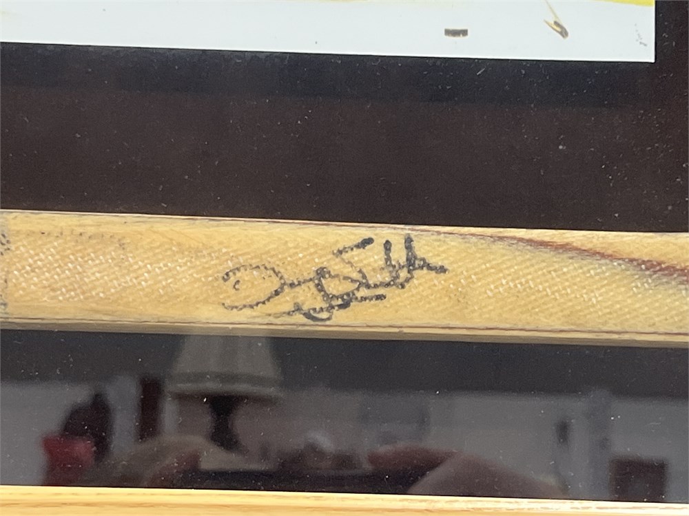 Urban Auctions - FRAMED AUTOGRAPHED HOCKEY STICK W/CANUCKS PICTURES ...