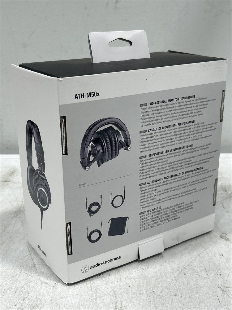 Urban Auctions - AUDIO TECHNICA ATH-M50x HEADPHONES IN BOX